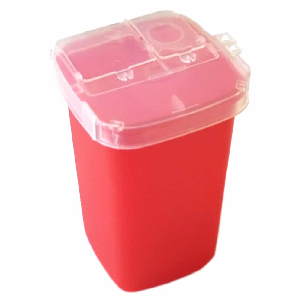 Sharps Container 1 Qt, used For Tattoo Waste Sharps Container 1 Qt, used For Tattoo Waste
